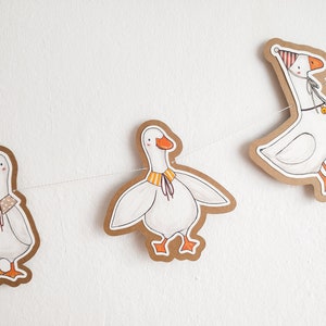 Geese Party Bunting, Paper Goose Garland, Kids Party Decorations ...