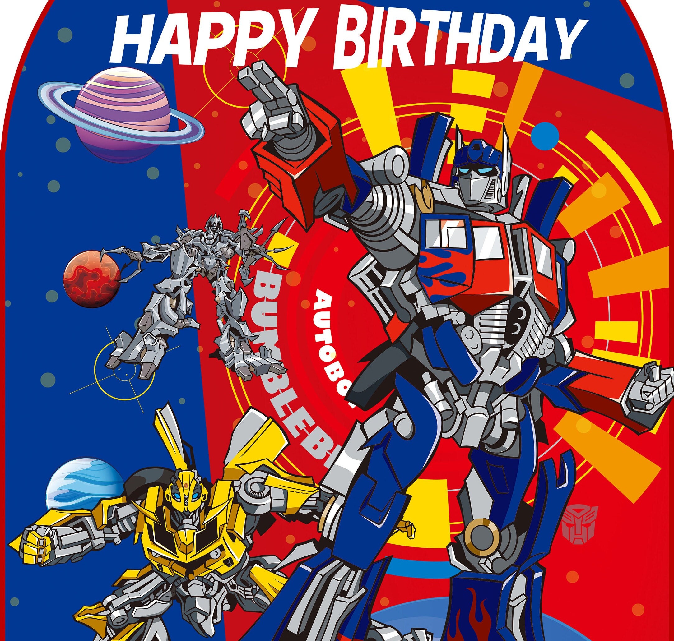 Optimus Prime Theme Birthday Decorations, Optimus Prime Birthday Party ...