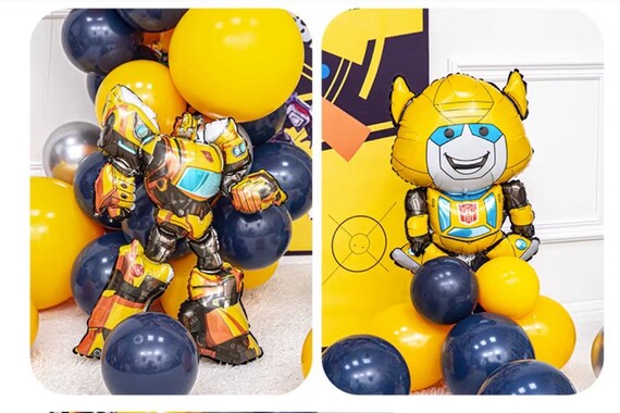 Jumbo Octagon Balloon Transformers Foil Balloon Bouquet - 5 Piece Party ...