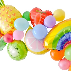 Fruit Party Balloons Set, Fruit Theme Birthday Decorations, Fruit Foil ...