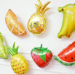 Fruit Party Balloons Set, Fruit Theme Birthday Decorations, Fruit Foil ...