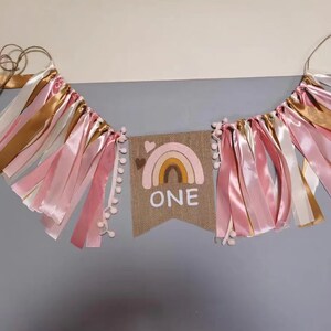 Rainbow 1st Birthday Banner, Two BOHO Banner, Three Birthday High Chair ...