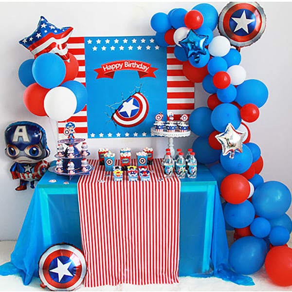 Captain America Birthday Party Supplies - Etsy