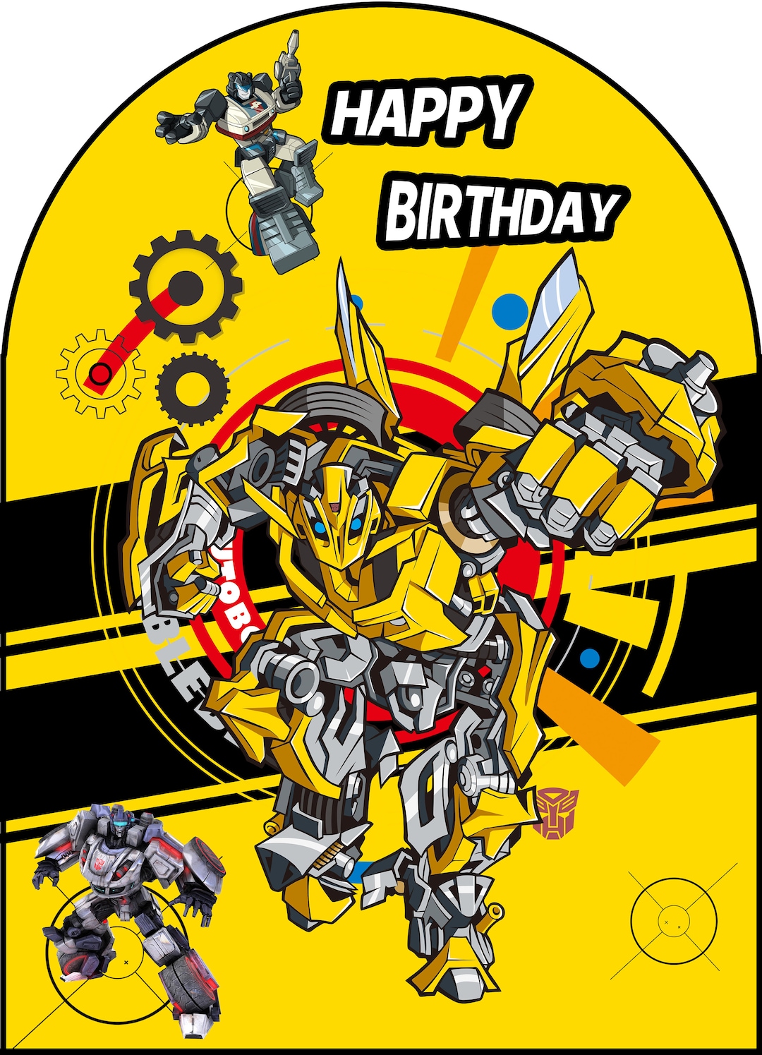 Bumblebee Banner, Bumblebee Prime Transformers Backdrop, Bumblebee ...