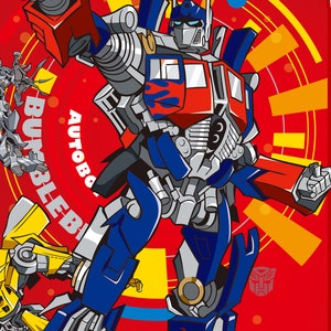 Personalized Banner for Birthday. Digital Custom Optimus Prime Theme ...