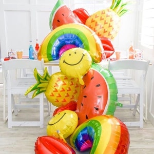 Fruit Party Balloons Set, Fruit Theme Birthday Decorations, Fruit Foil ...