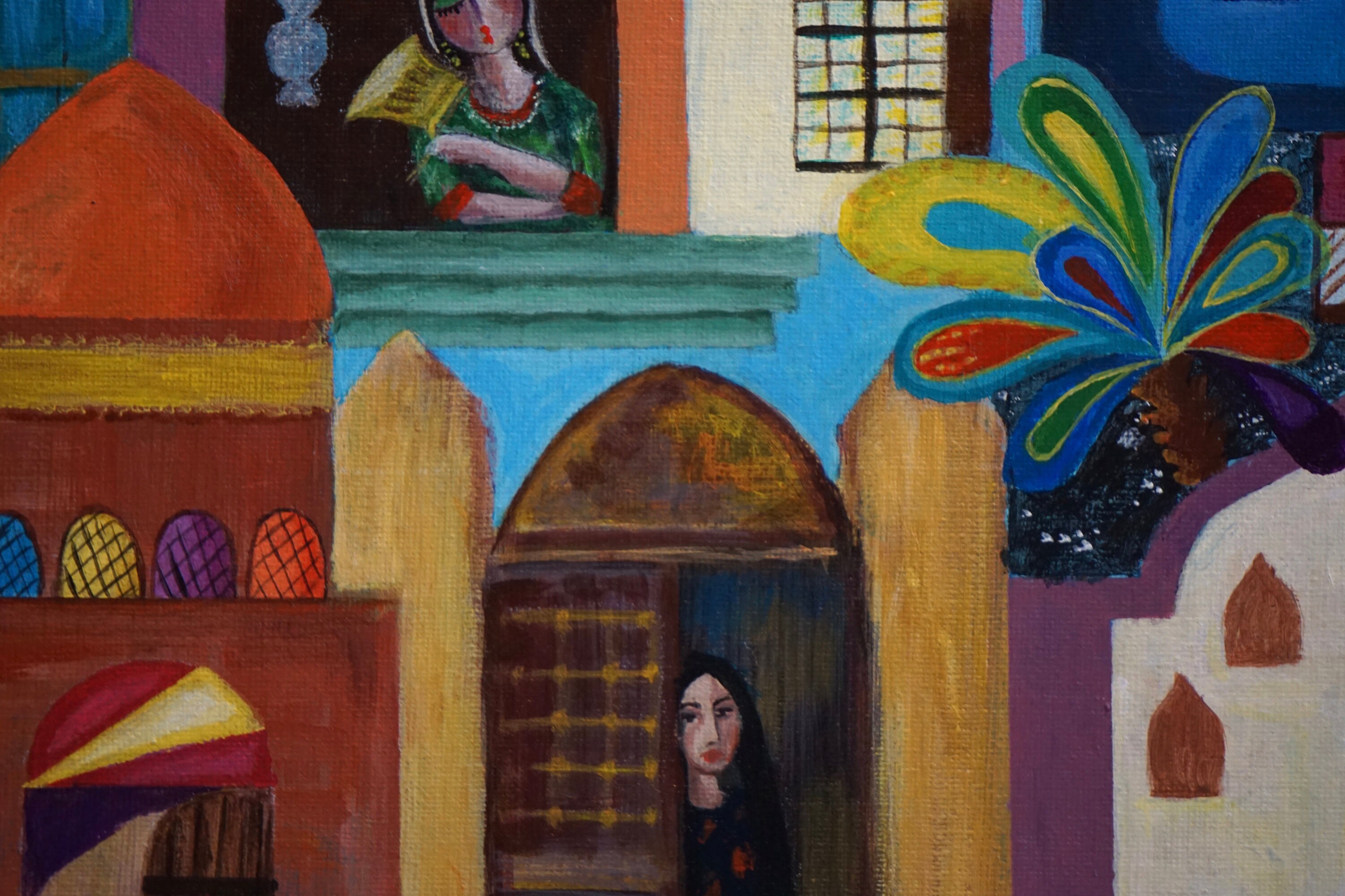 Painting Art Arabic Art Arabic Middle Eastern Indian Asian Architecture ...