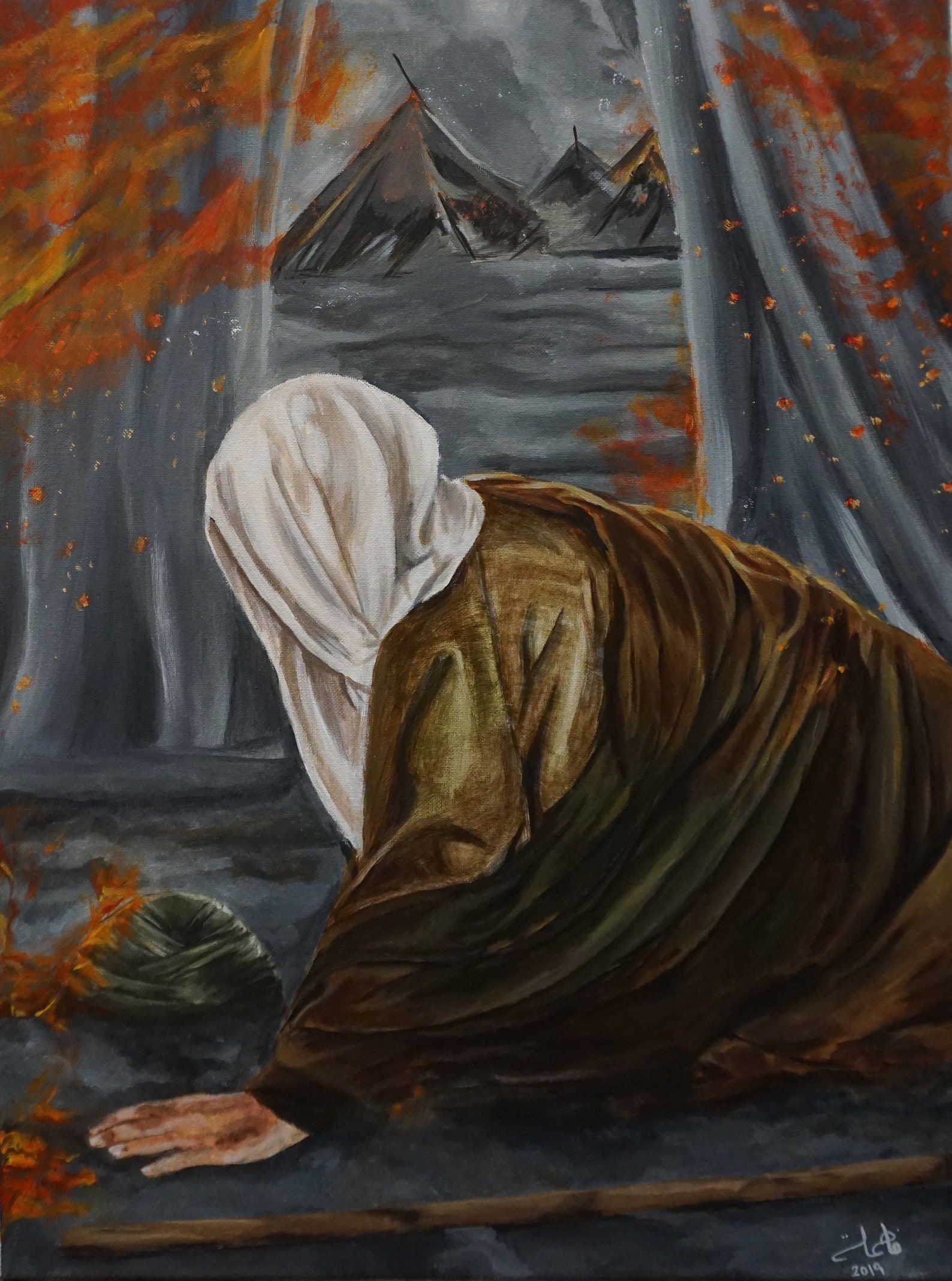 Acrylic Painting Imam Zain Alabedeen Karbala Imam Hussain - Etsy