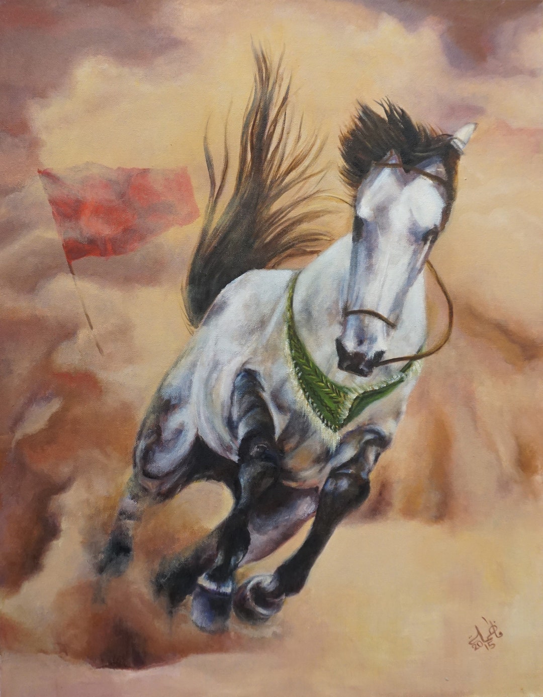 Islamic Art Zuljanah Horse of Imam Hussain in the Battle of Karbala ...