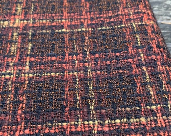 Orange Tweed Fabric - Etsy
