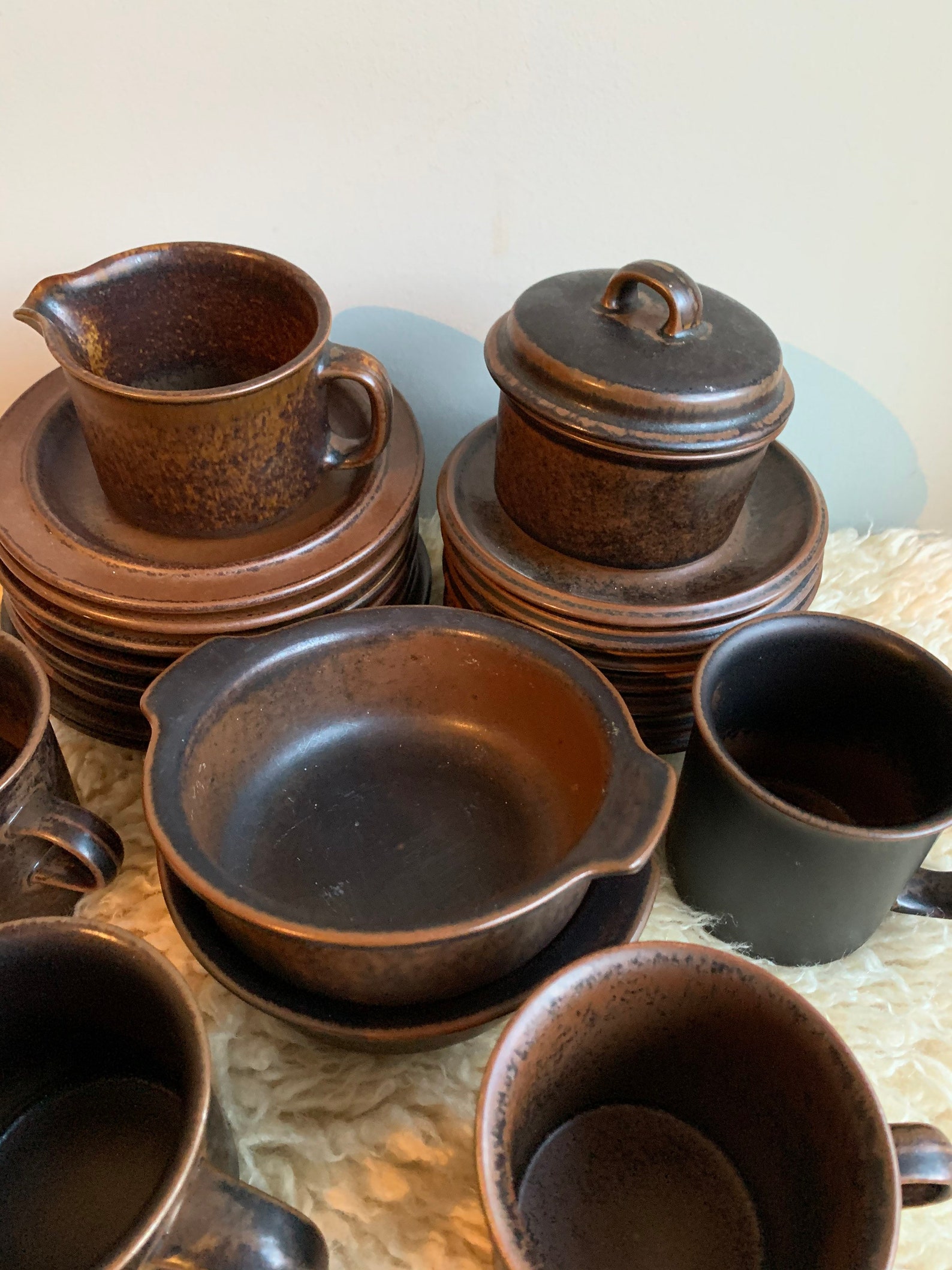 Arabia Finland Ruska Soup Bowl Mugs Cups Creamer Sugar - Etsy Canada