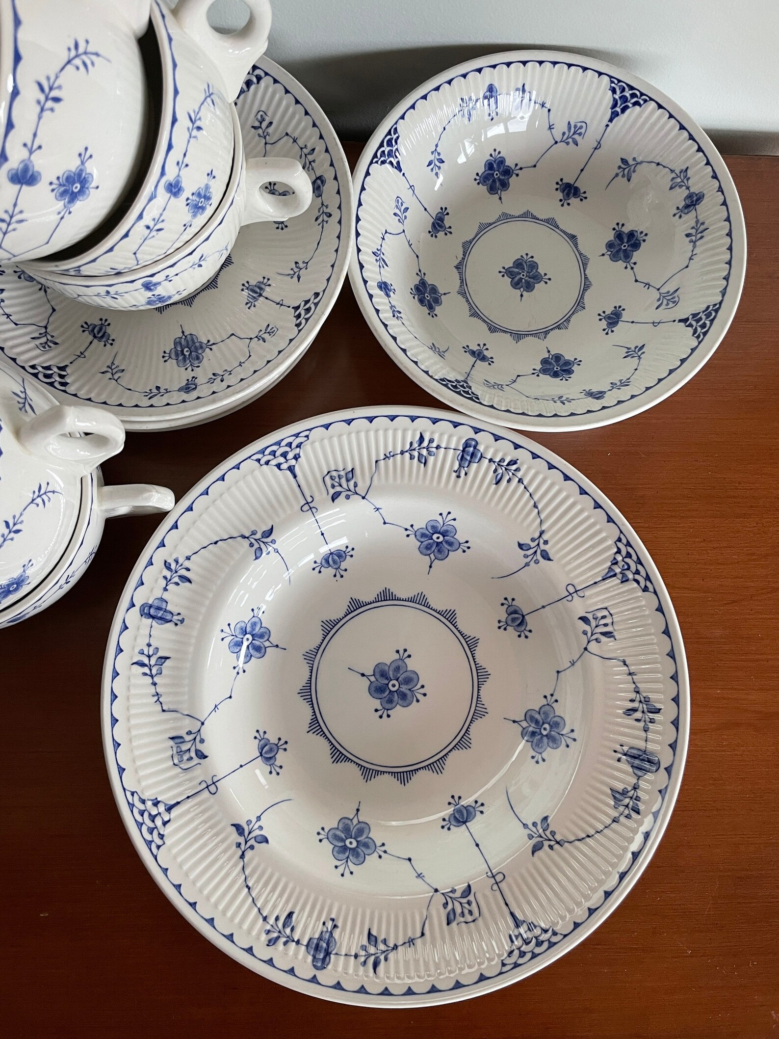Furnivals Denmark Plates Soup Bowls Cups Saucers Dessert - Etsy UK