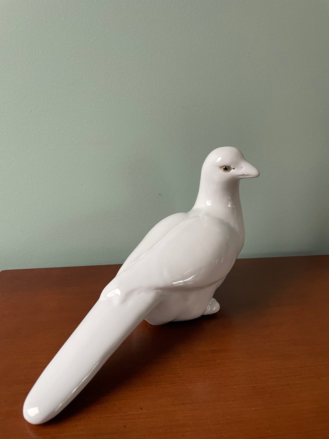Peace Dove, White Dove, Large Ceramic Bird, White Bedroom Decor, White ...