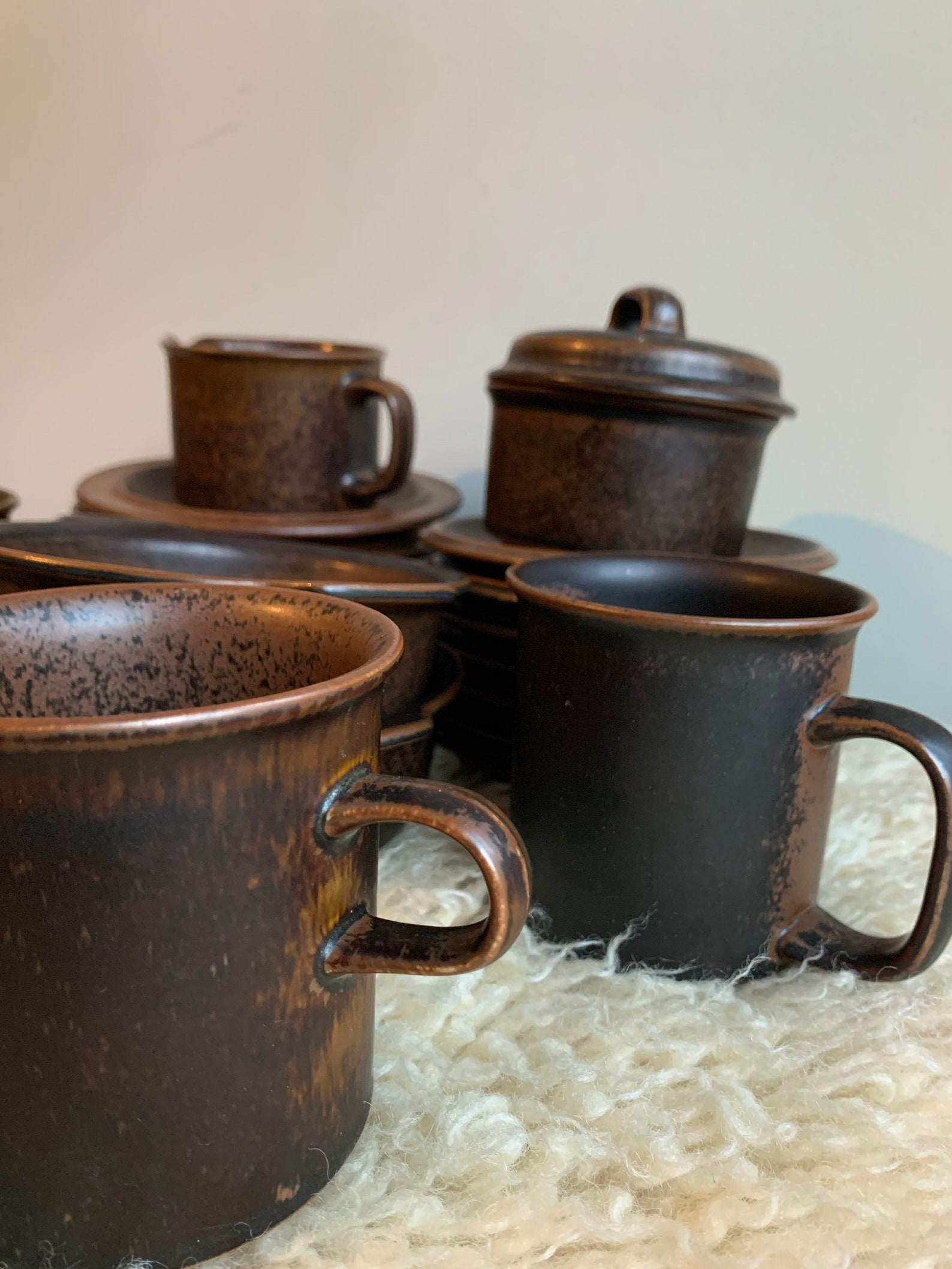 Arabia Finland Ruska Soup Bowl Mugs Cups Creamer Sugar - Etsy Canada