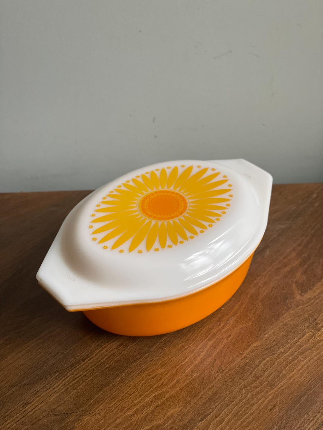 Vintage Pyrex Casserole, Sunflower Pyrex Dinnerware, American Made ...