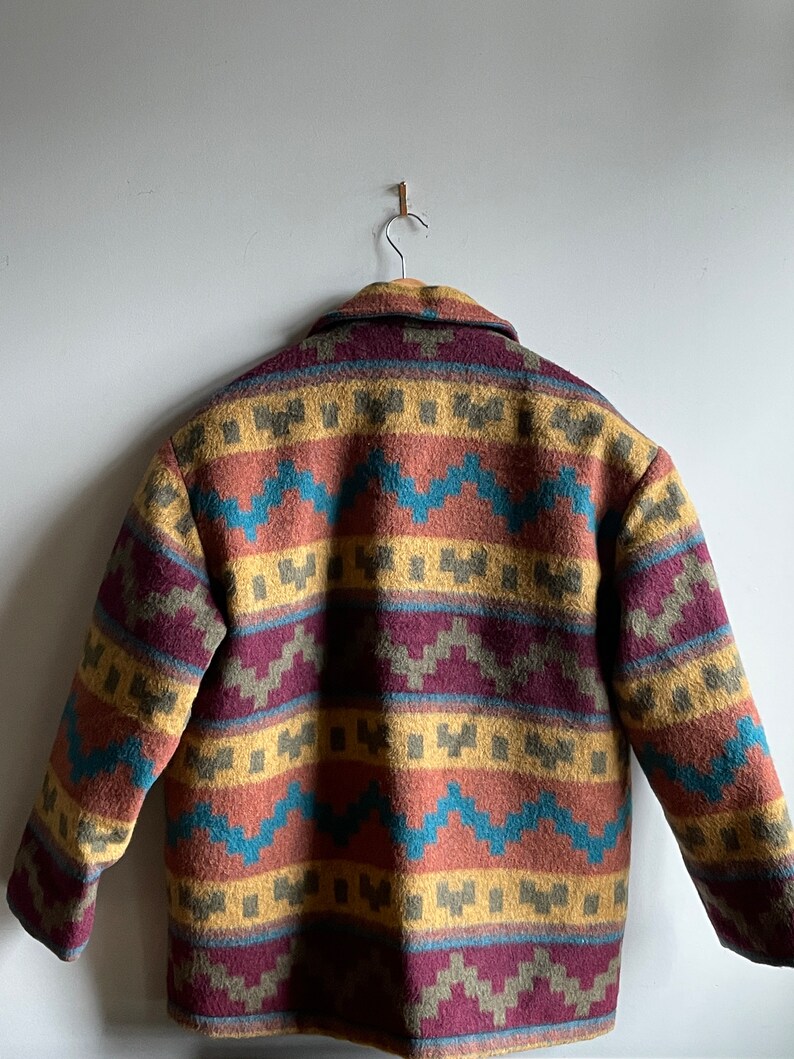 Navajo Style Coat Size 40 Winter Jacket Wool Jacket for Him - Etsy