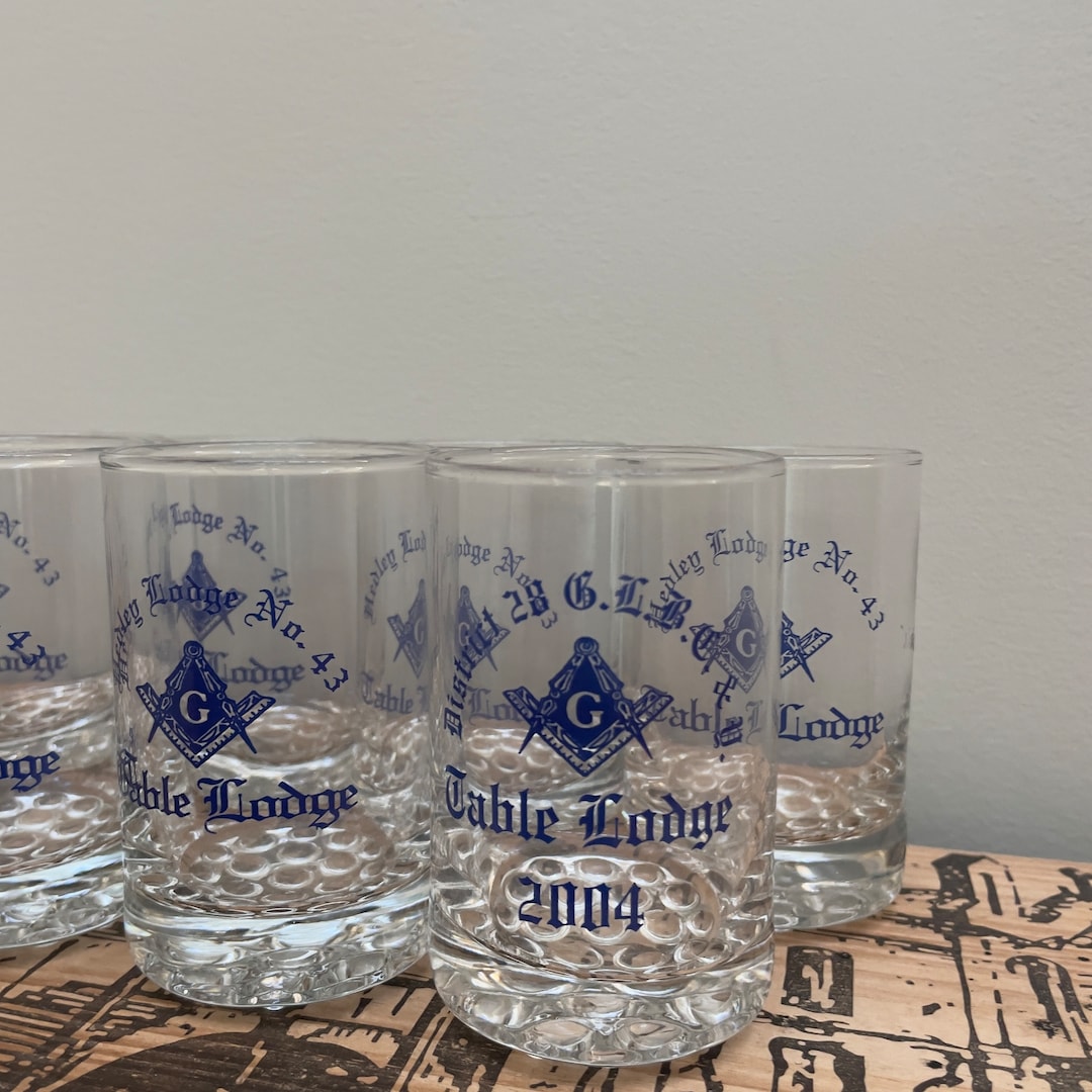 Masonic Lodge, Table Lodge Ceremony Toasting Glasses, Free Masons ...