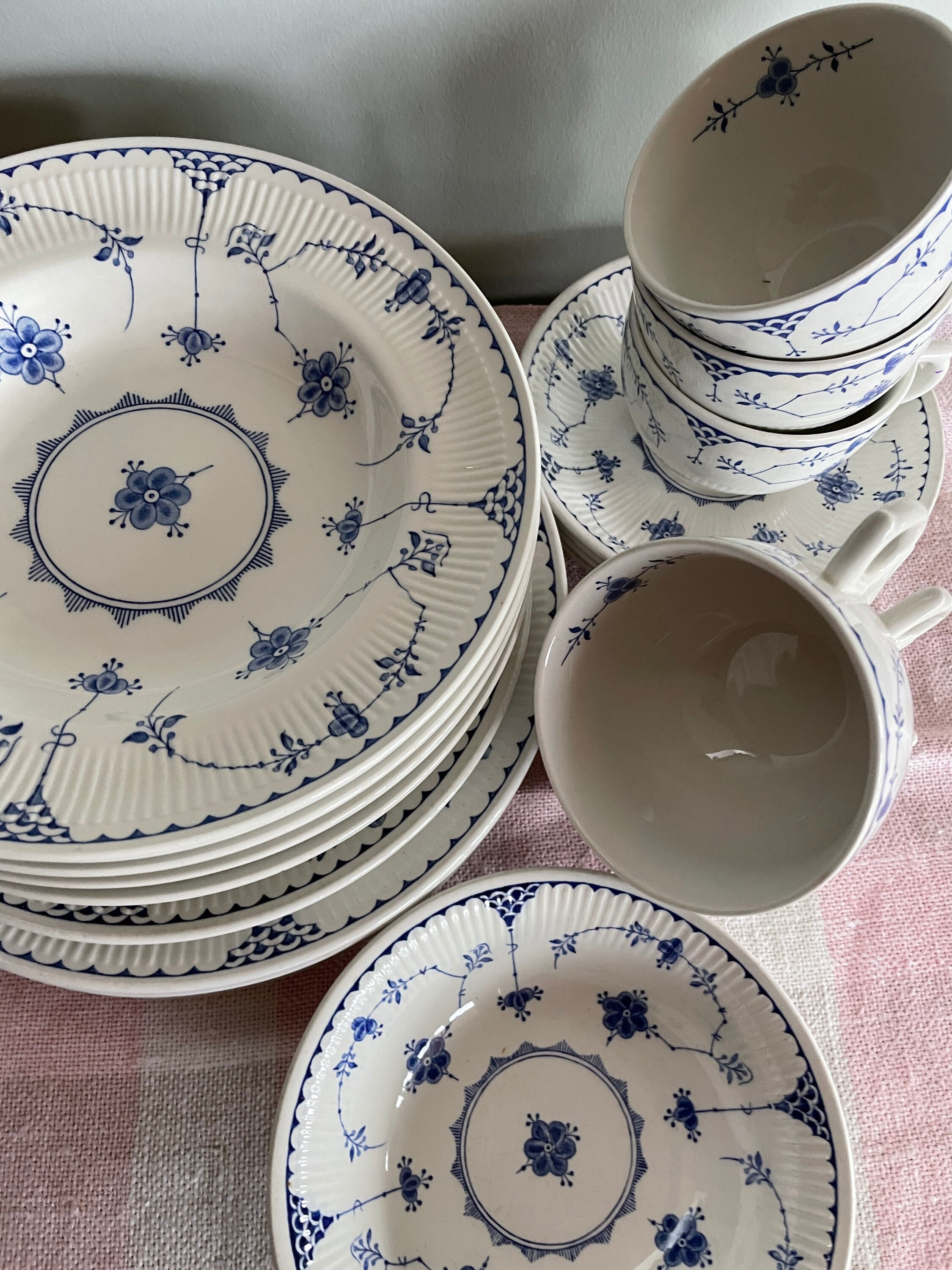 Furnivals Denmark Plates Soup Bowls Cups Saucers Dessert - Etsy