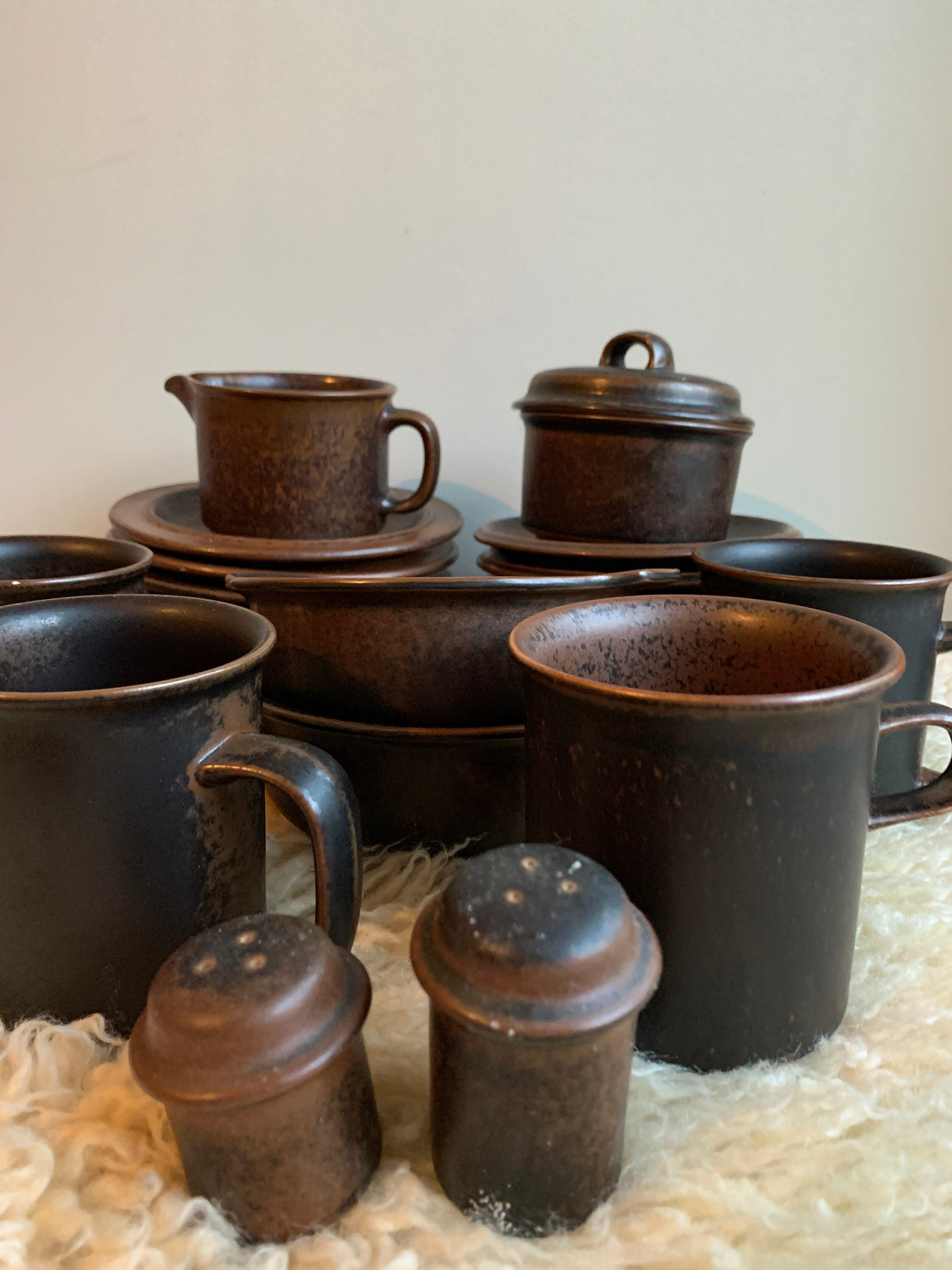 Arabia Finland Ruska Soup Bowl Mugs Cups Creamer Sugar - Etsy Canada