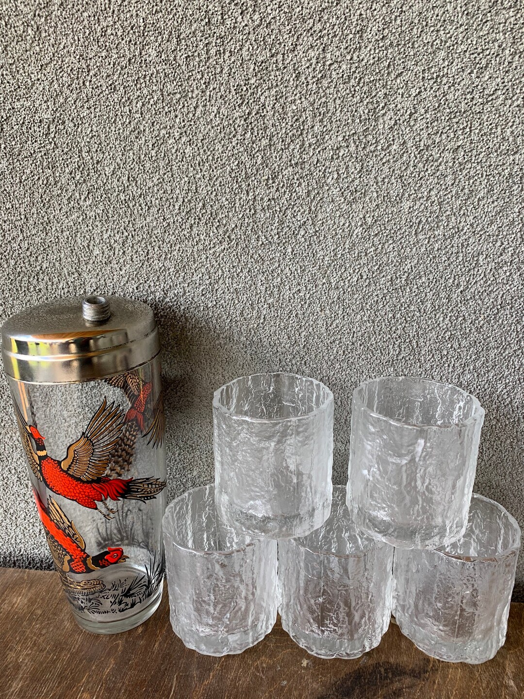 American Made Mad Men Style Bar Cart Cocktail Shaker Mid - Etsy