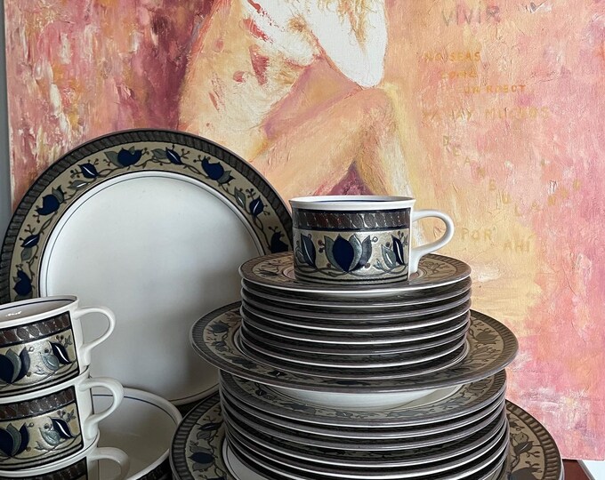 Mid Century Dishes,mikasa Intaglio Marabella, Dinnerware Set,dinner ...