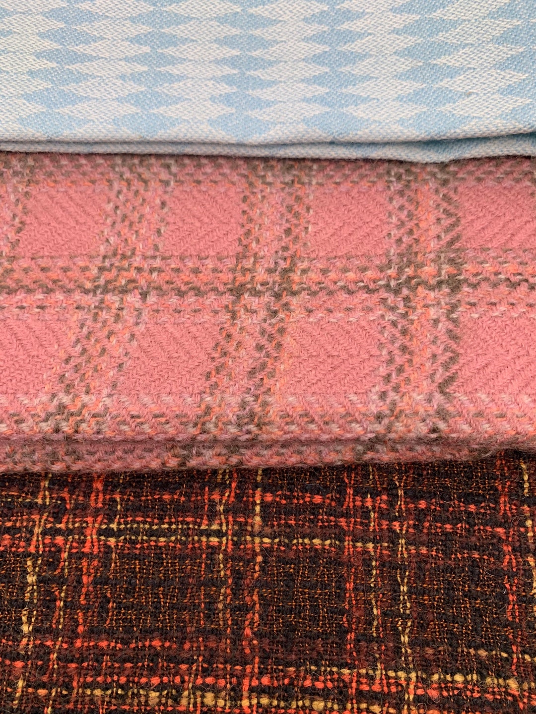 Wool Tweed Fabric Pink Grey Wool Tweed Vintage Wools Fabric Jacket