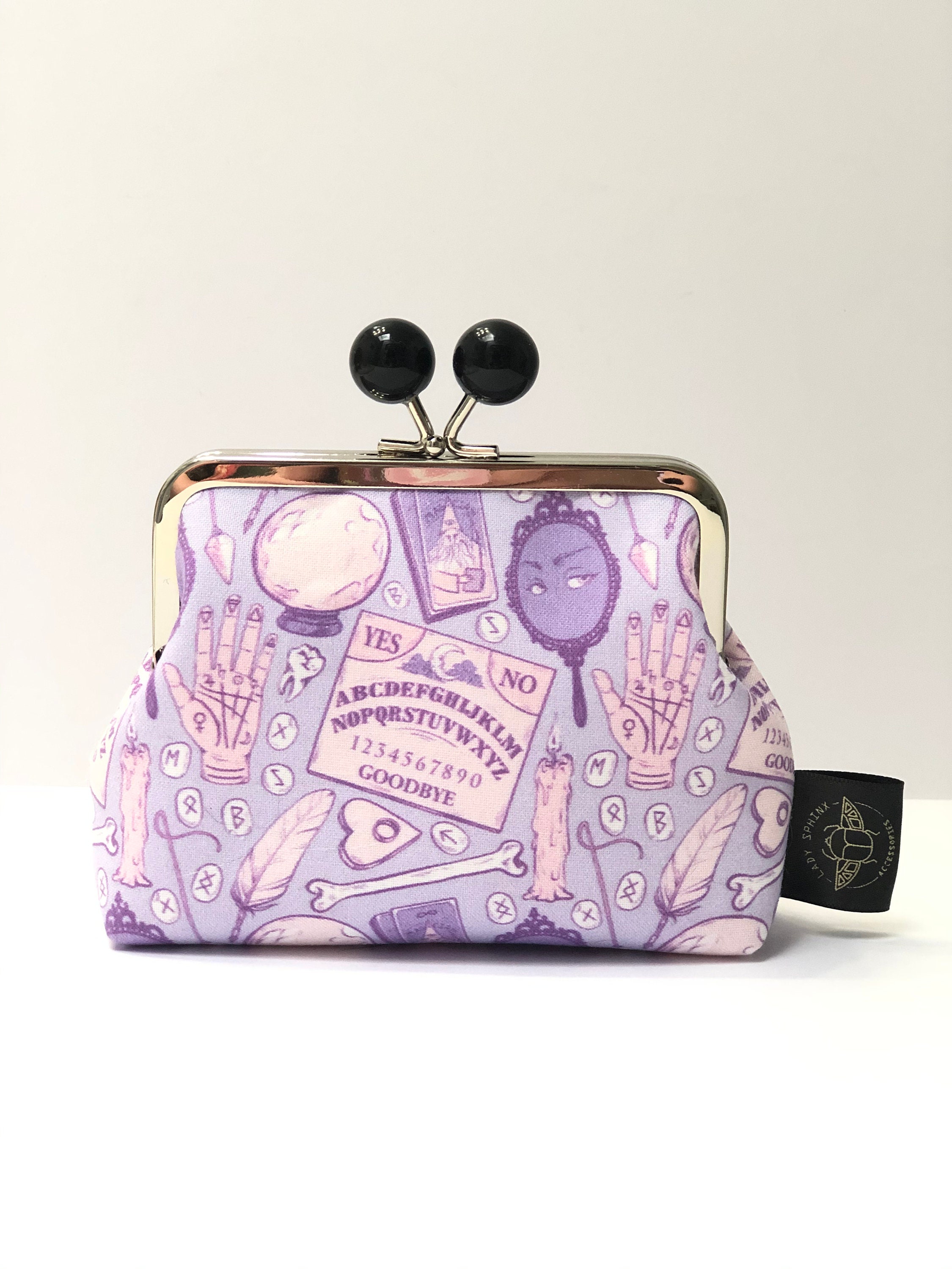 Metal Frame Coin Purse With Color Bobbles - Silver Frame - Ouji ...