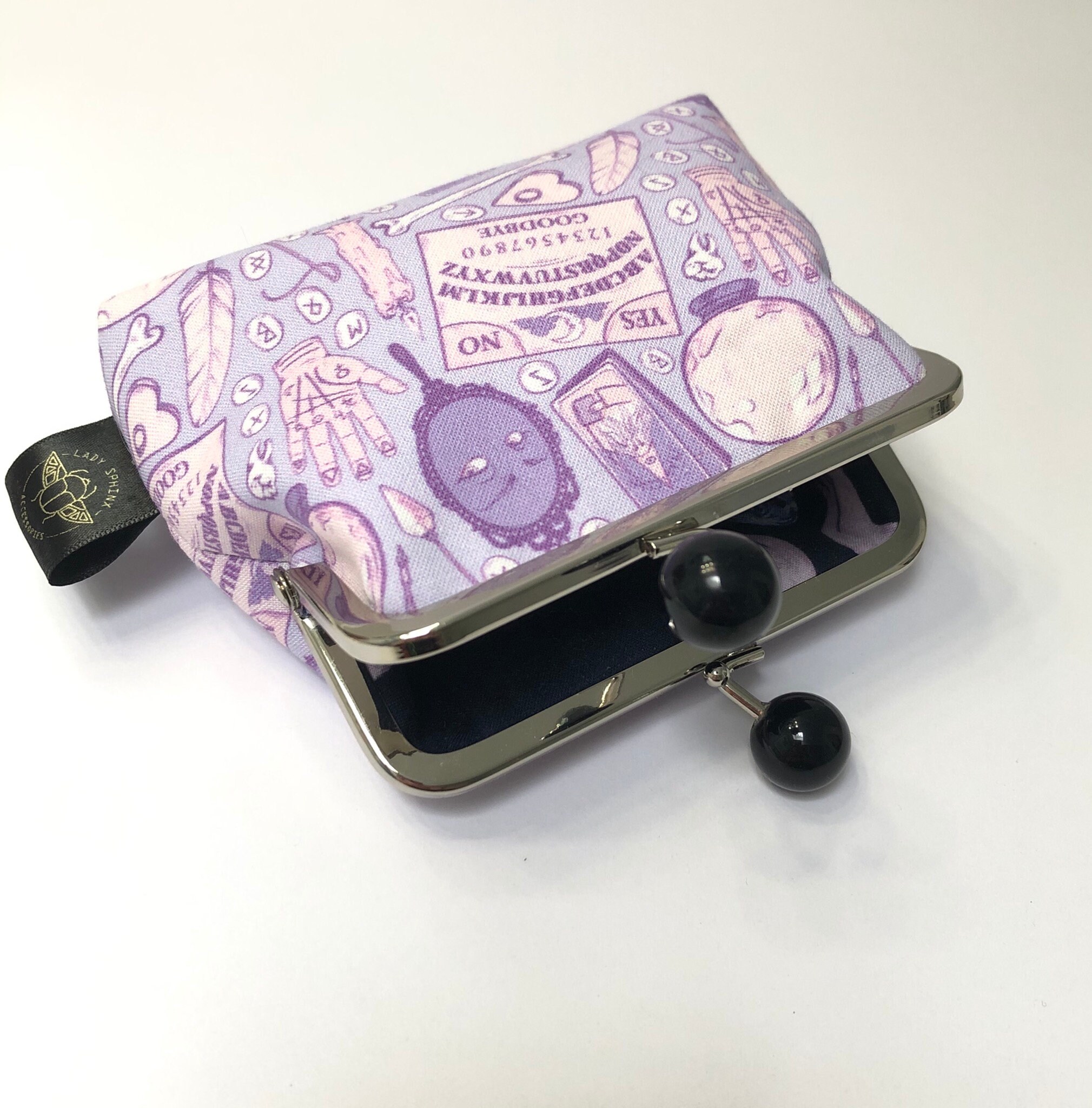 Metal Frame Coin Purse With Color Bobbles - Silver Frame - Ouji ...