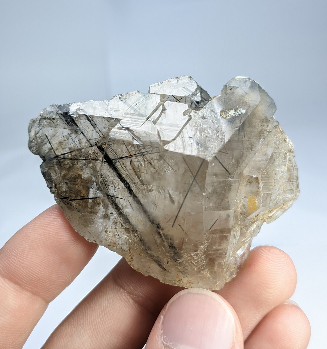 Natural Aegrinine Included Tabular Quartz Crystal From Zagi Mountains ...