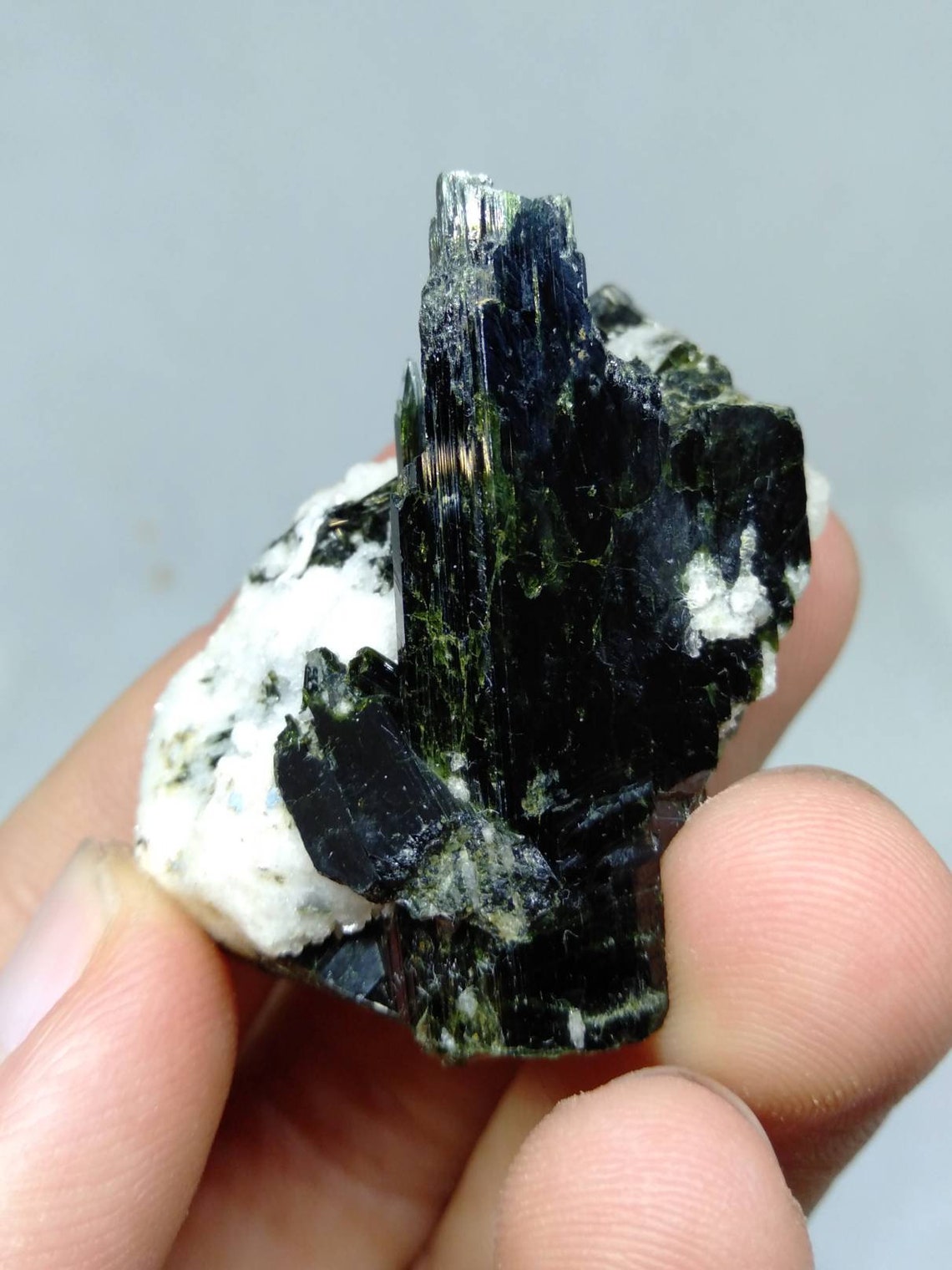 Aegirine Terminated Crystal With Albite - Etsy