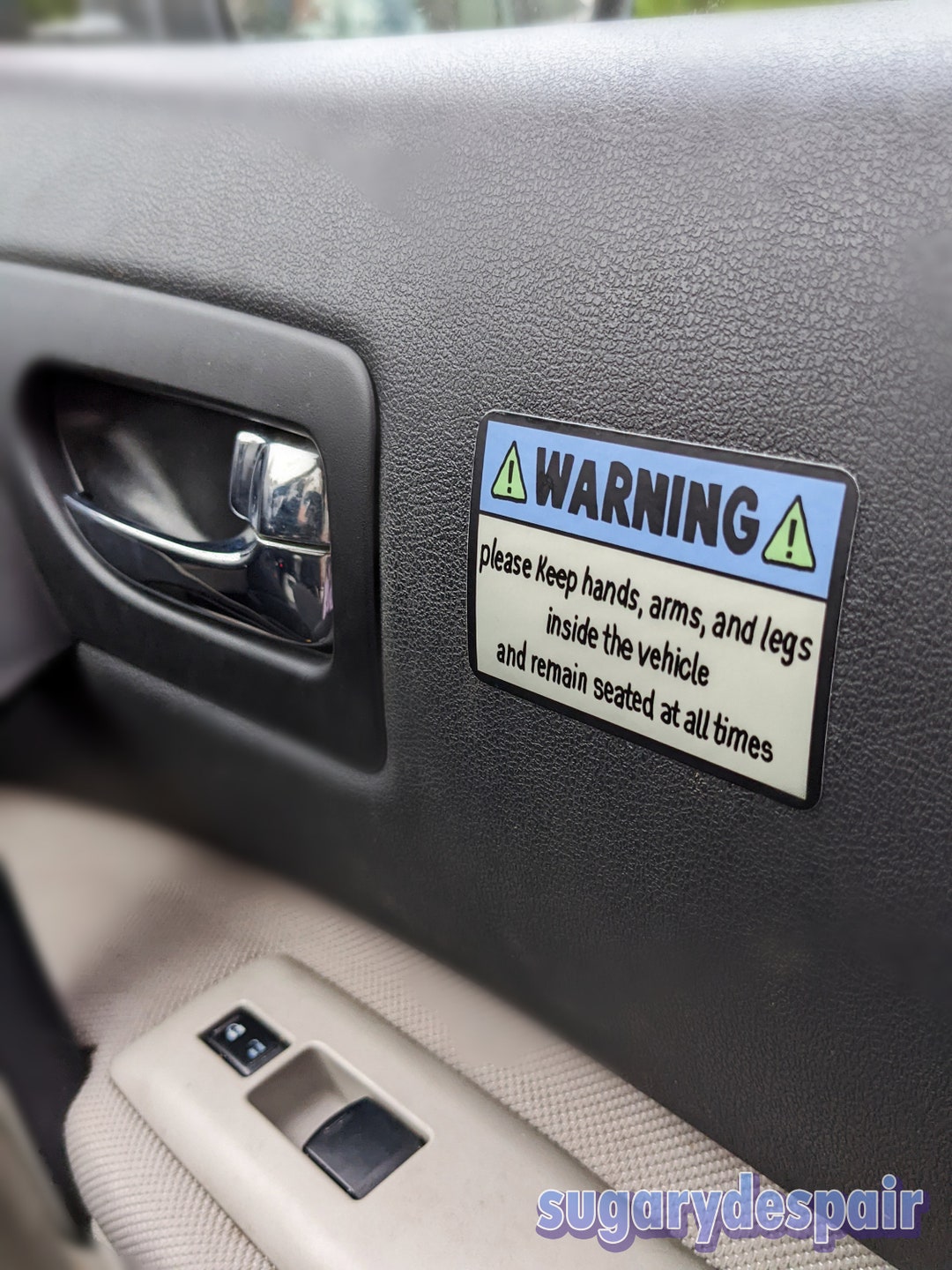 Small Vehicle Warning Safety Sticker - Matte Vinyl - Etsy
