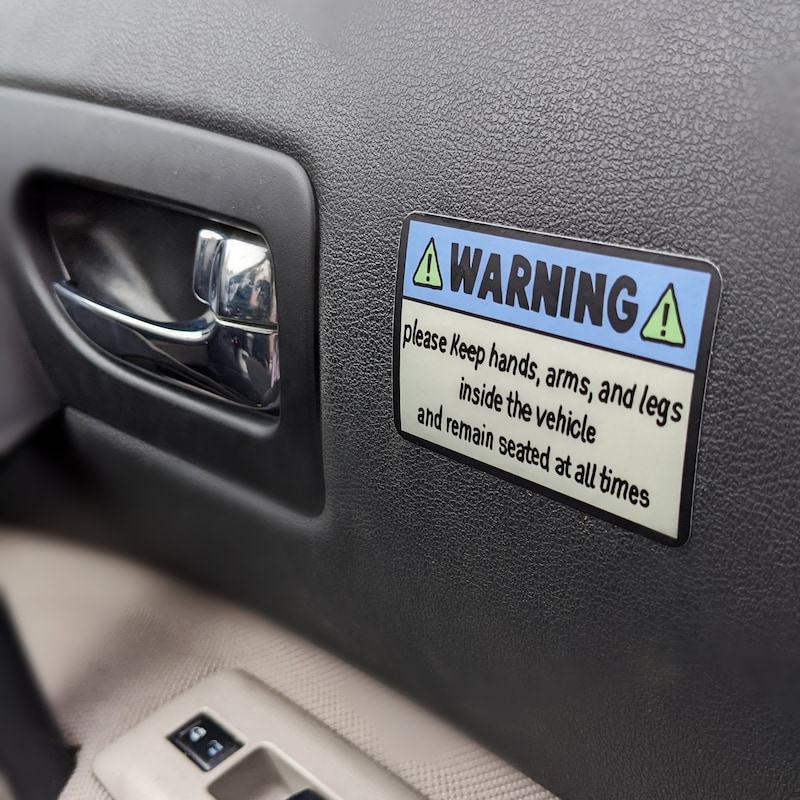 Funny Warning Stickers - Etsy