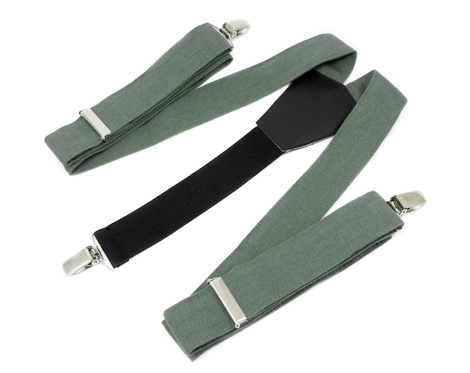 Hunter Green Suspenders, Dark Green Suspenders, Forest Green Suspenders ...
