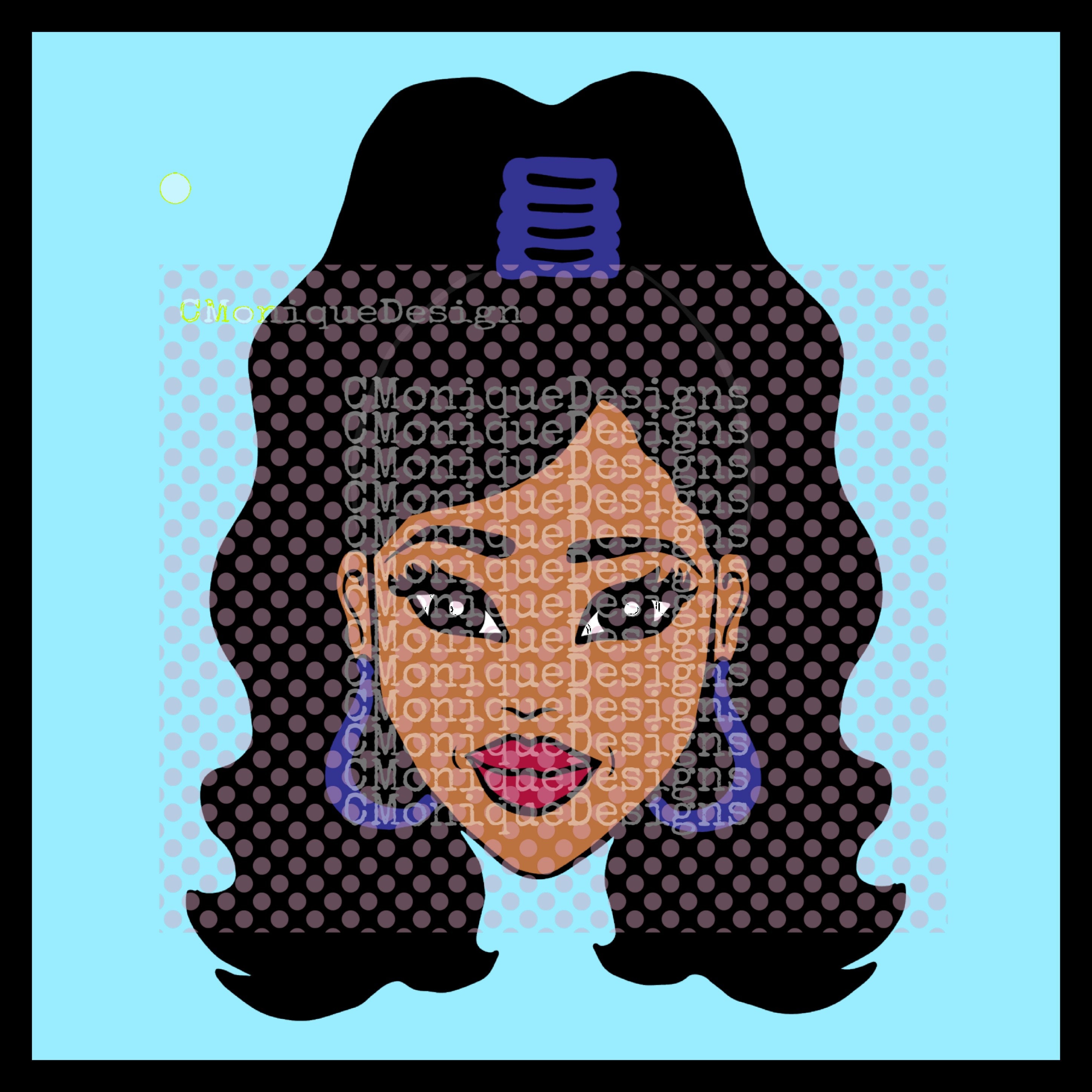 Fullface Tati, African American Woman Svg, Headwrap Svg, Afrocentric ...