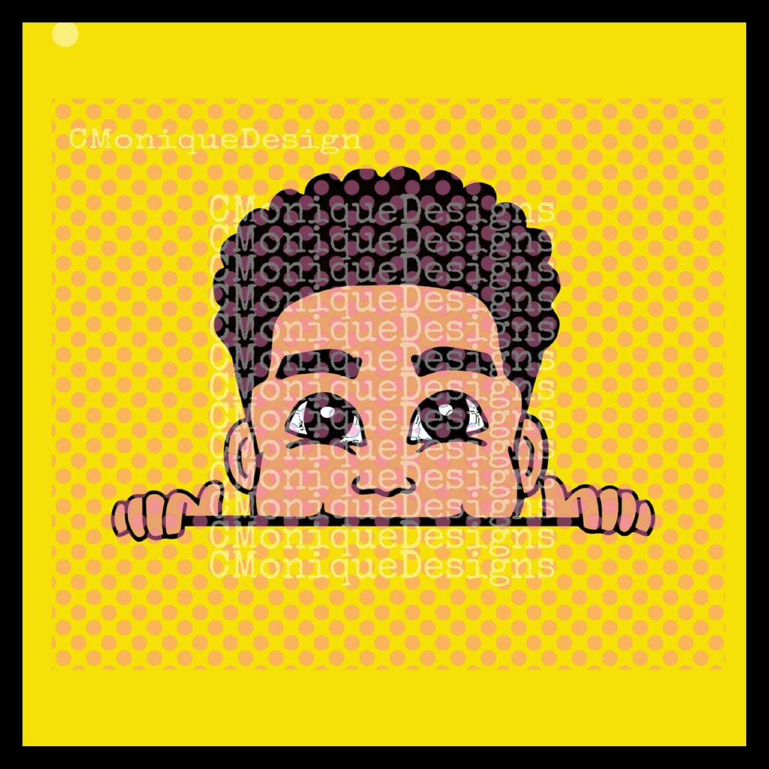 Handsome Peekaboo Kory- Peeking Svg, Peekaboo Boy, Ethnic Svg, Cute ...