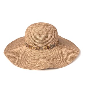 100% Natural Color Raffia Hat Organic Hat Beach Capeline - Etsy