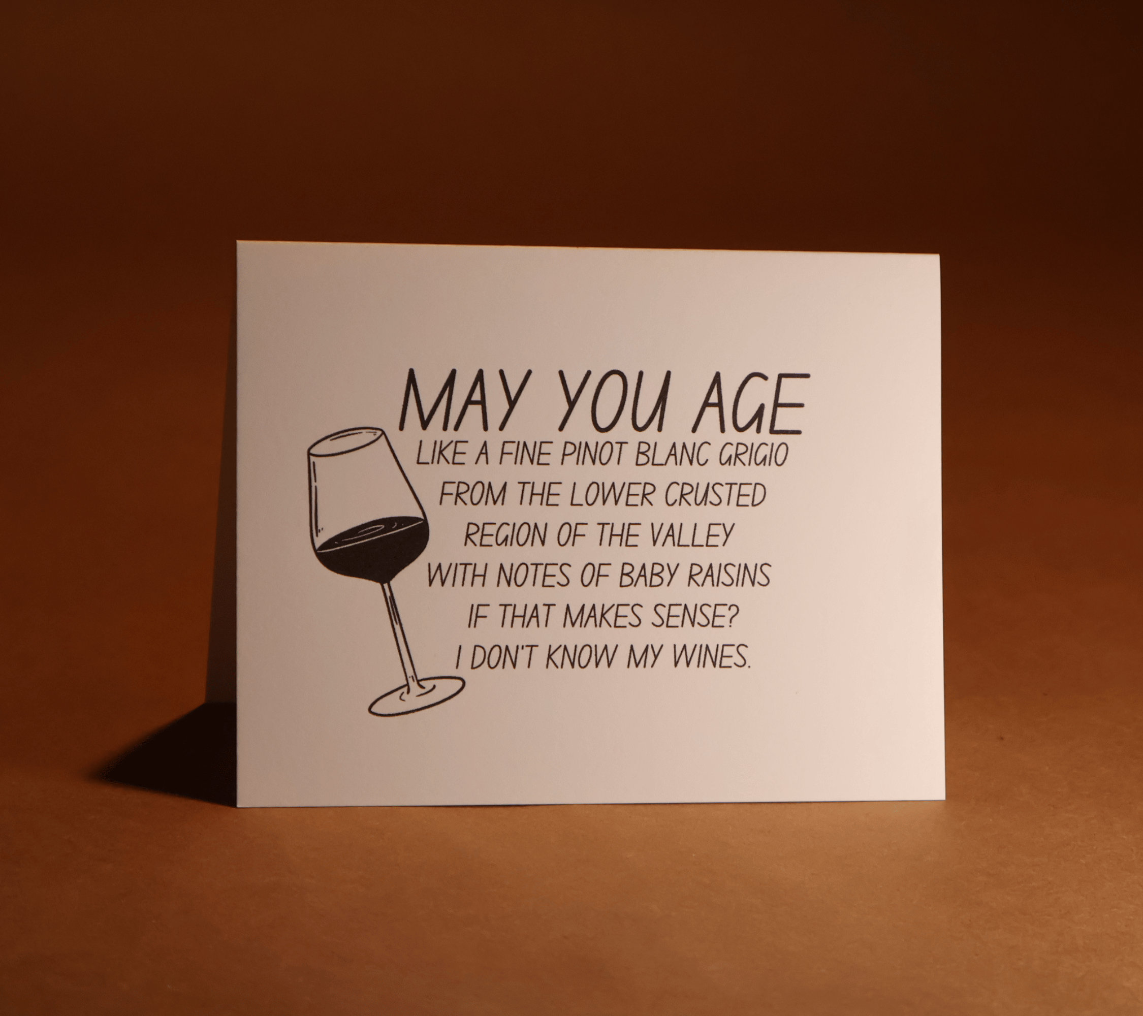 Funny Wine Birthday Card - Age Like A Fine Wine - Sarcastic, Snarky ...