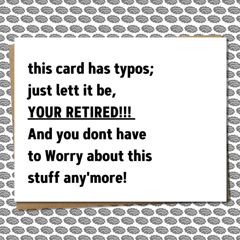 Retirement Card Funny - Etsy
