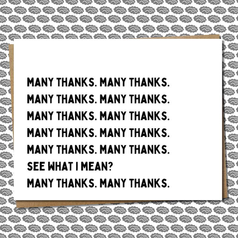 Many Thanks - Etsy