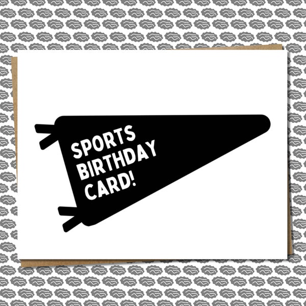 Sports Birthday Card - Etsy
