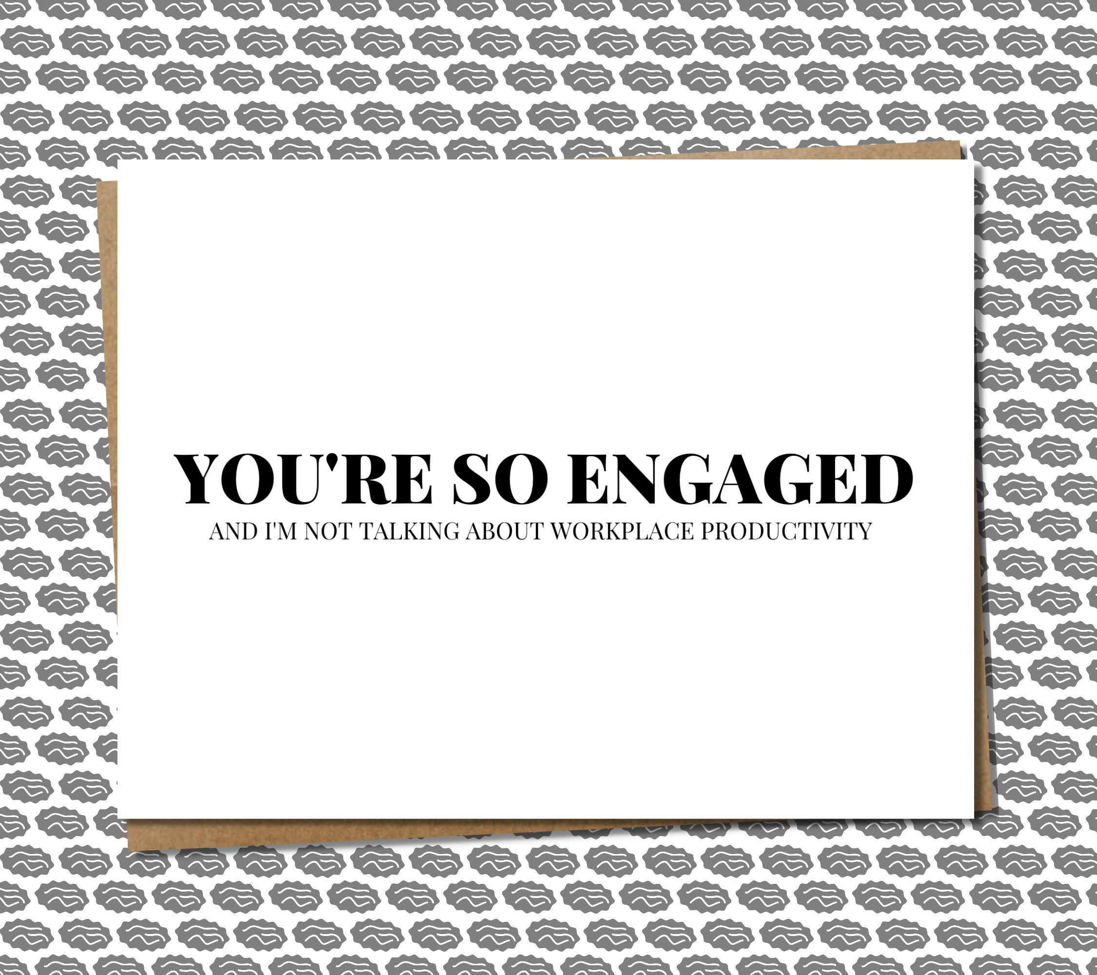Youre so Engaged Funny Engagement Card Engagement Puns - Etsy