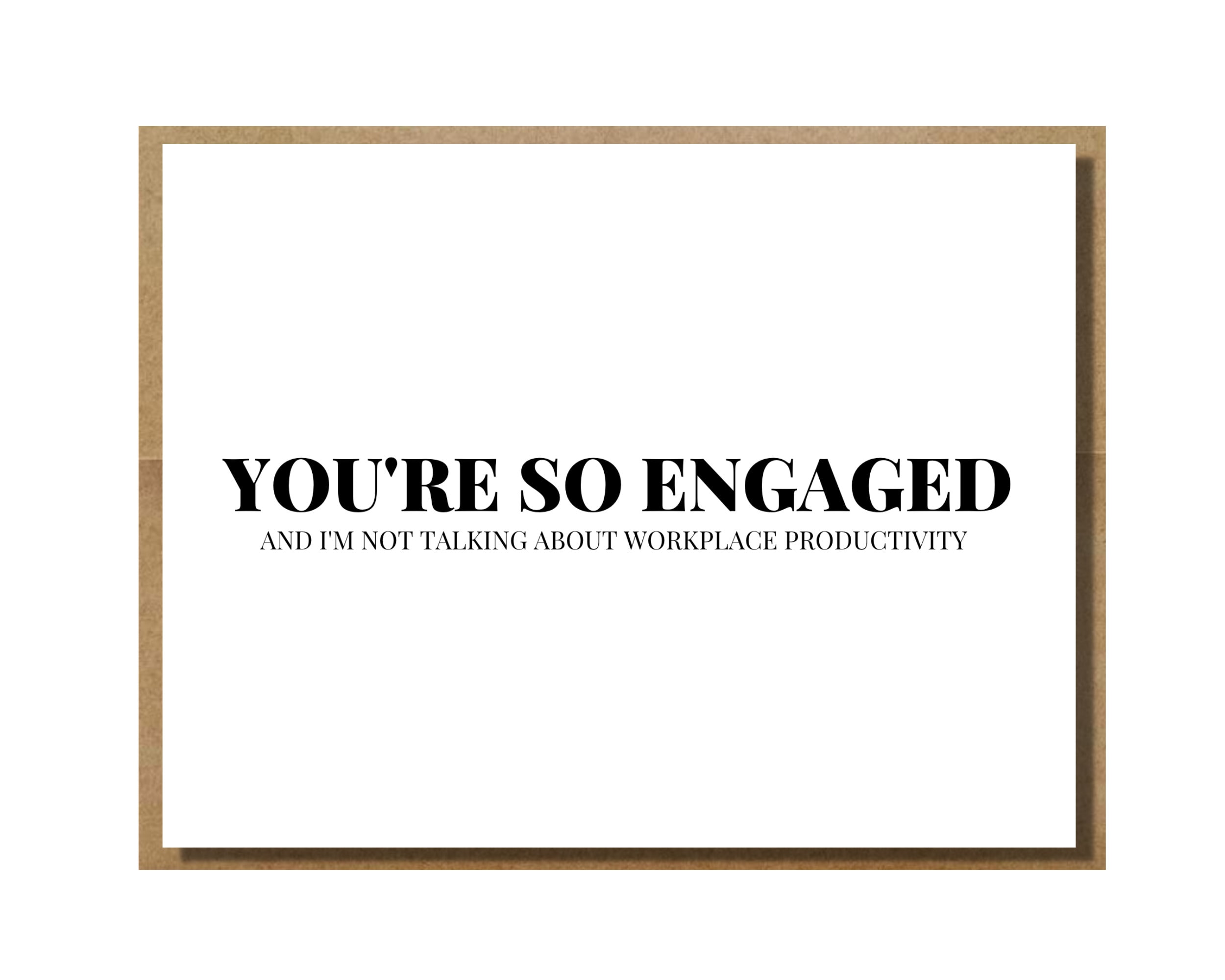 Youre so Engaged Funny Engagement Card Engagement Puns - Etsy