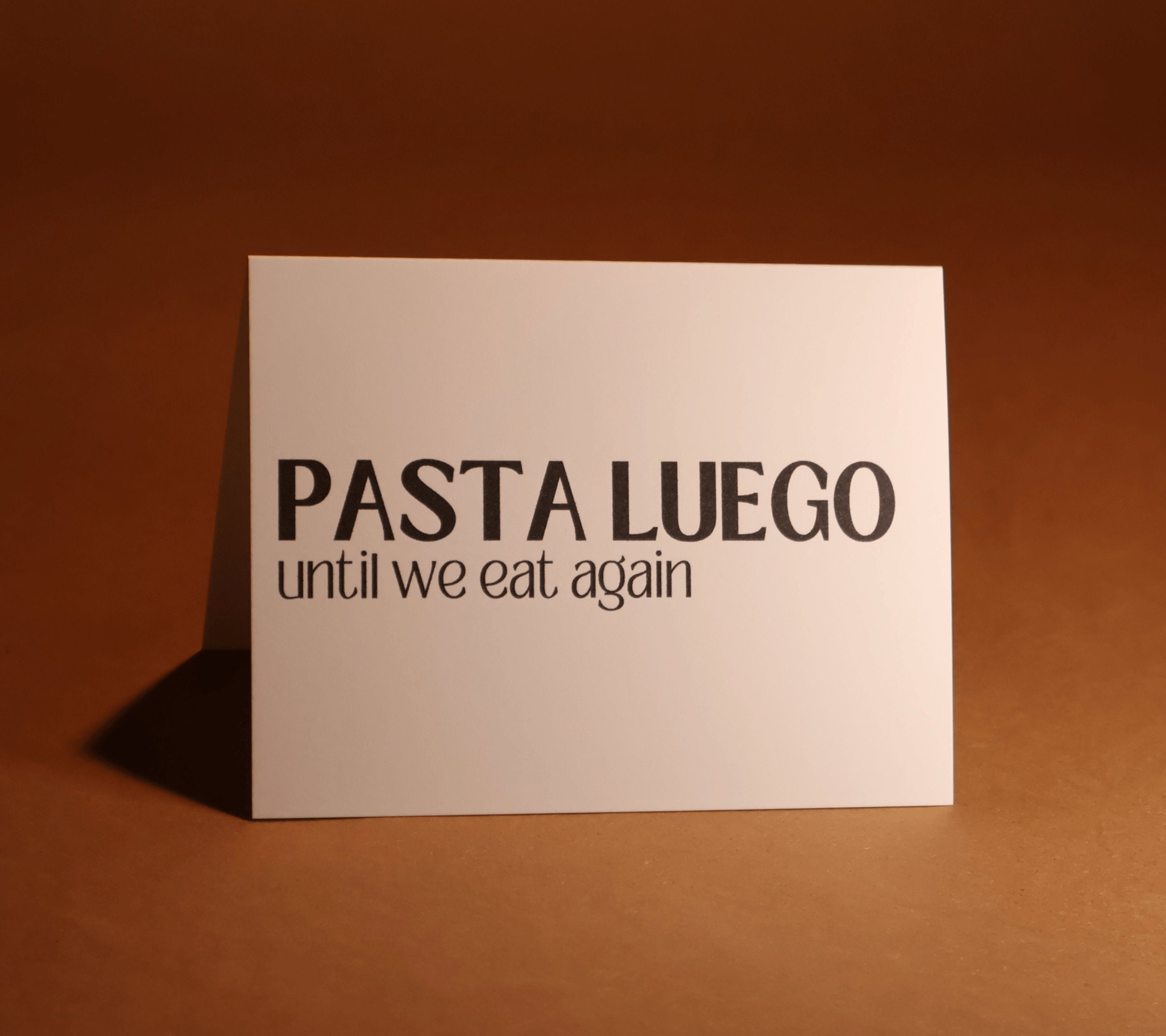 Funny Goodbye Card With a Pasta Pun - See You Later Moving Away ...