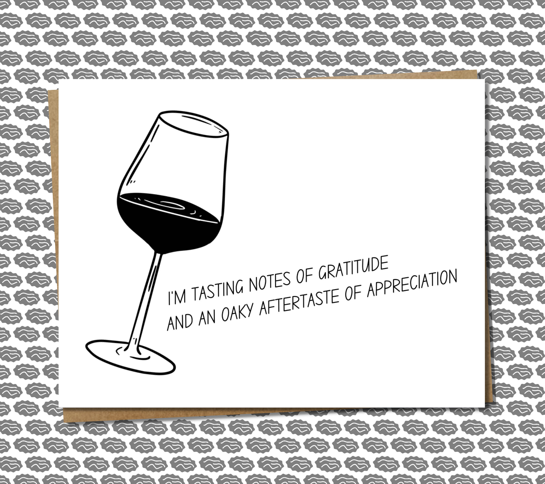 Wine Thank You Card - With Notes of Gratitude and an Oaky Aftertaste of ...
