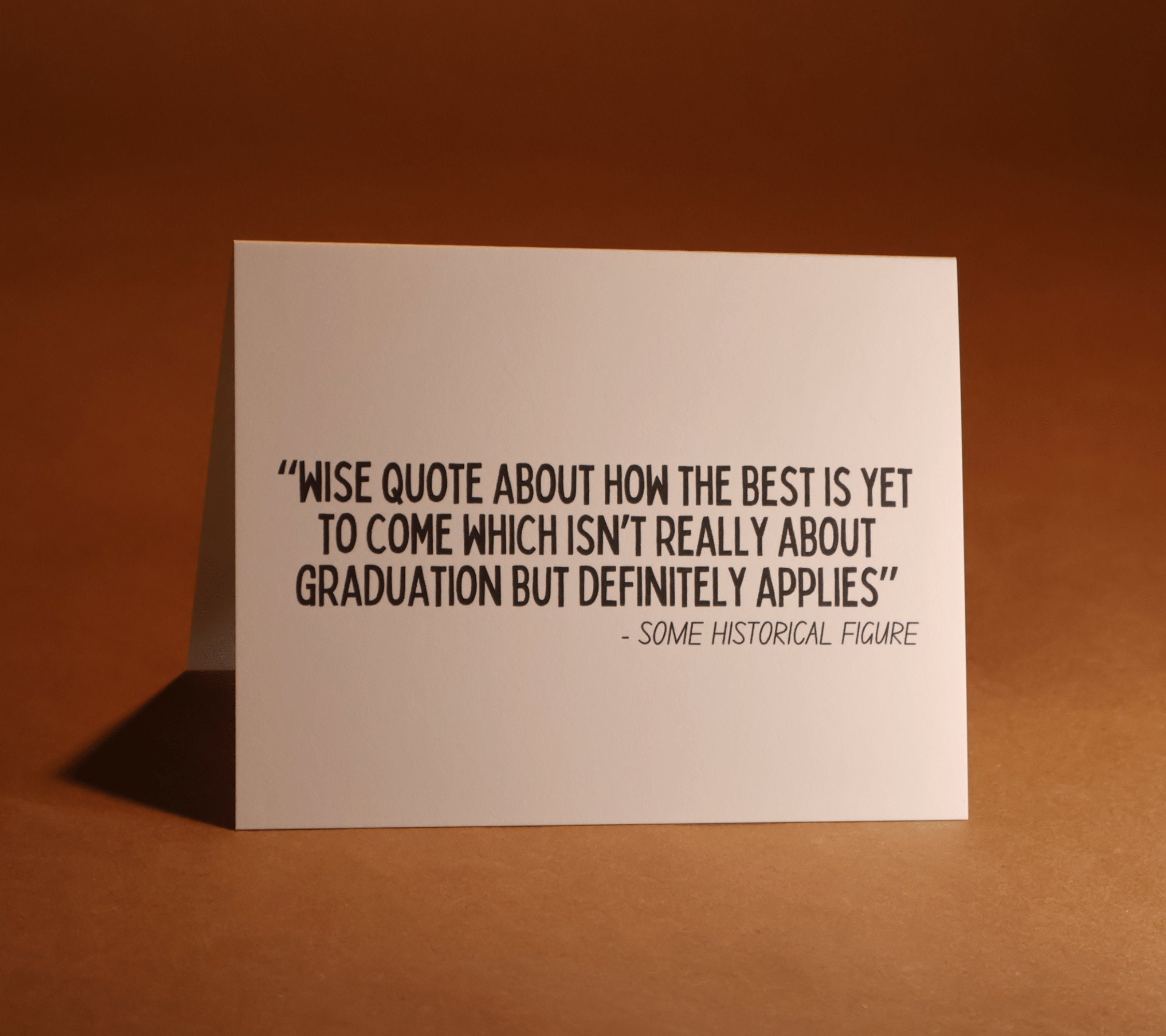 Funny Graduation Card With A "wise Quote" | Snarky & Sarcastic ...