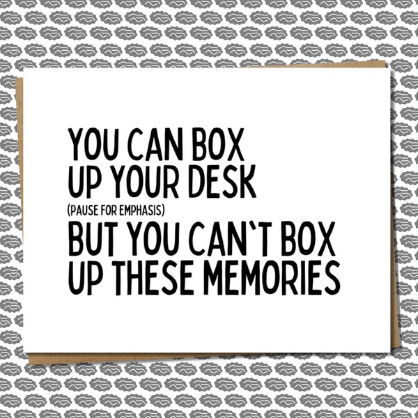 Goodbye Lunch Card - Etsy