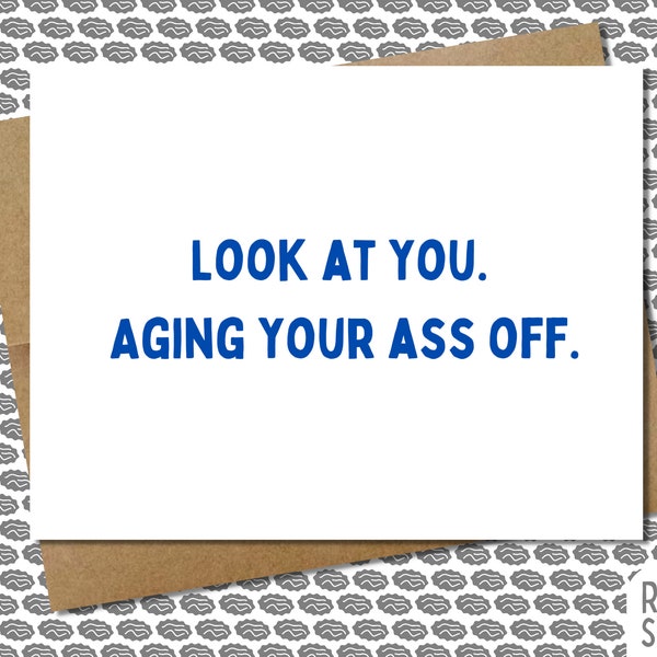 Aging Birthday Card - Etsy