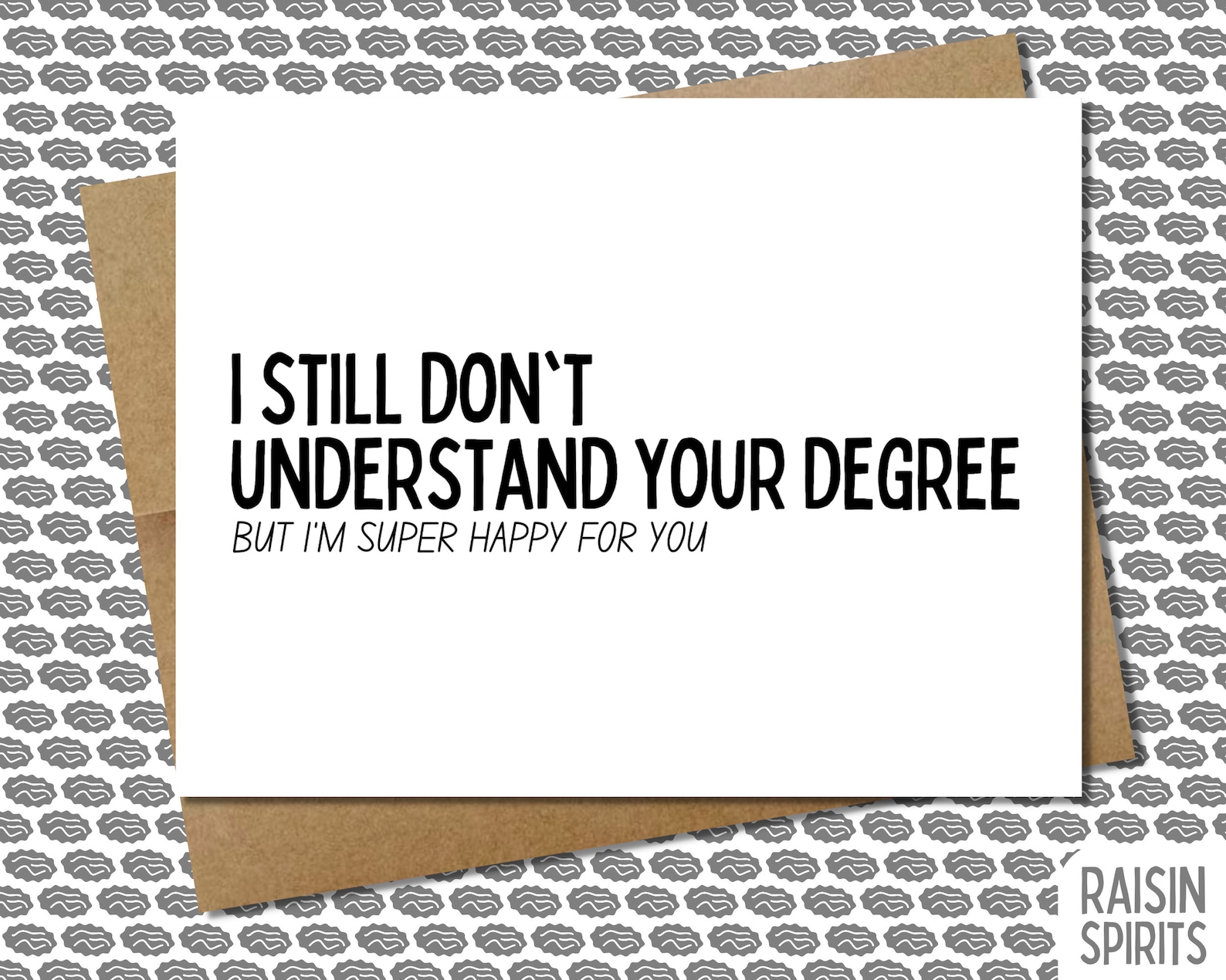 Funny College Graduation Greeting Card for Someone With a - Etsy