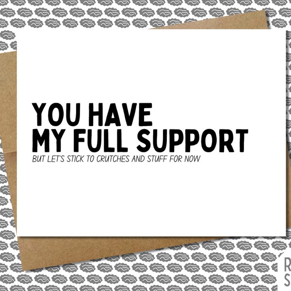 Broken Ankle Card - Etsy