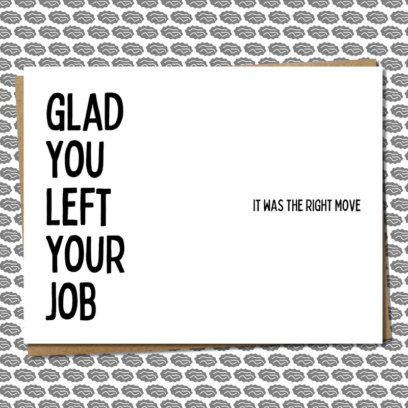 Quitting Job Card - Etsy